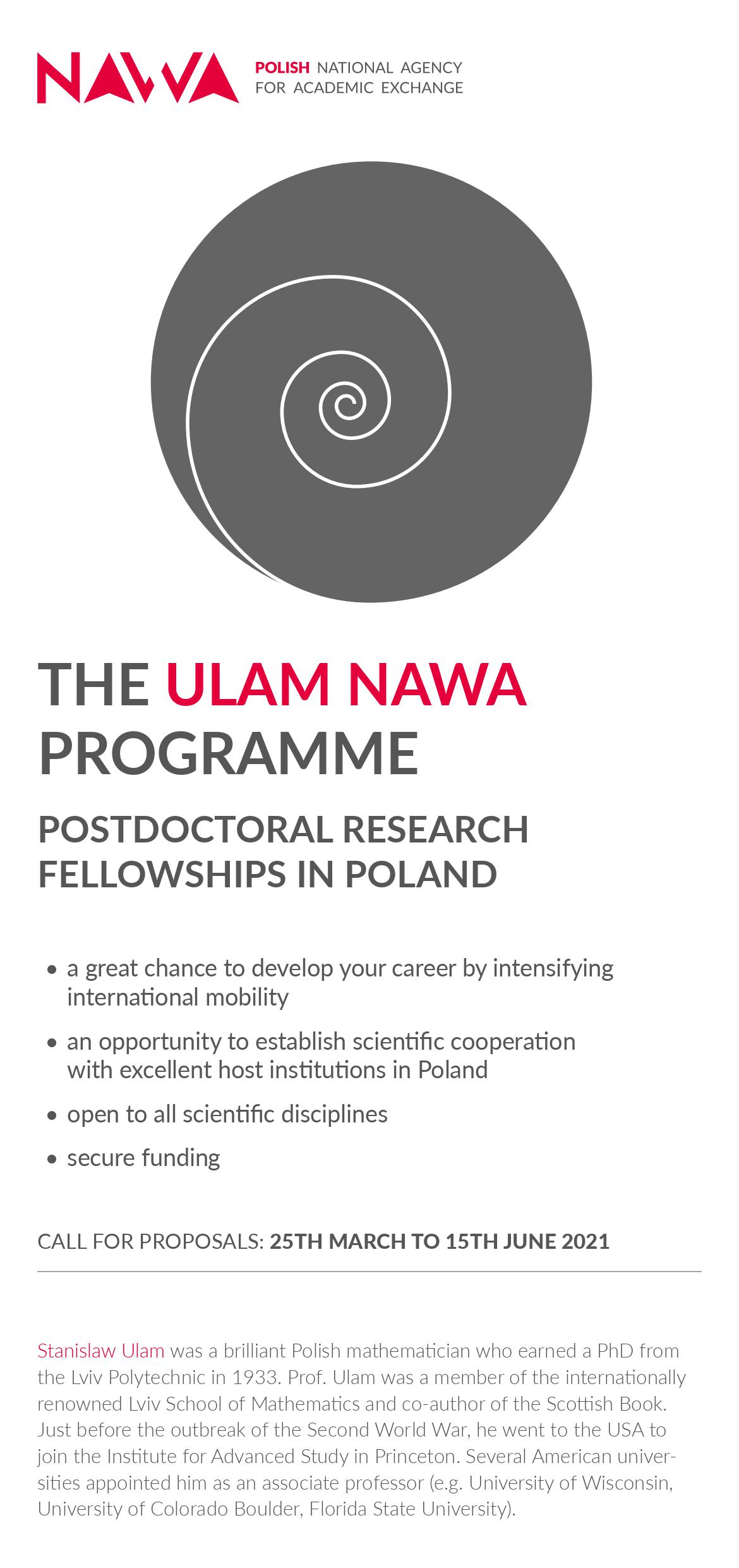 The Ulam NAWA Programme | Faculty of Chemistry University of Warsaw
